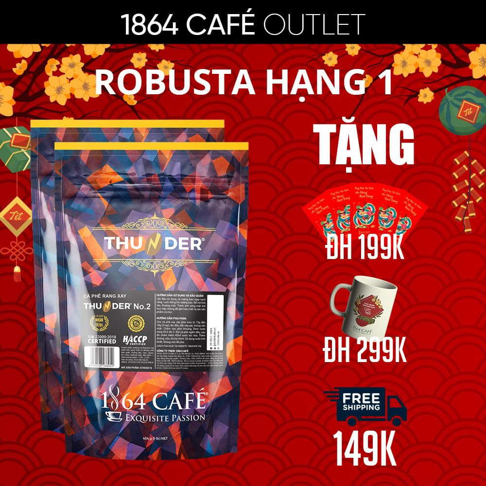 Combo 02 Thunder No.1 - Tổng 908g – 1864 CAFÉ®